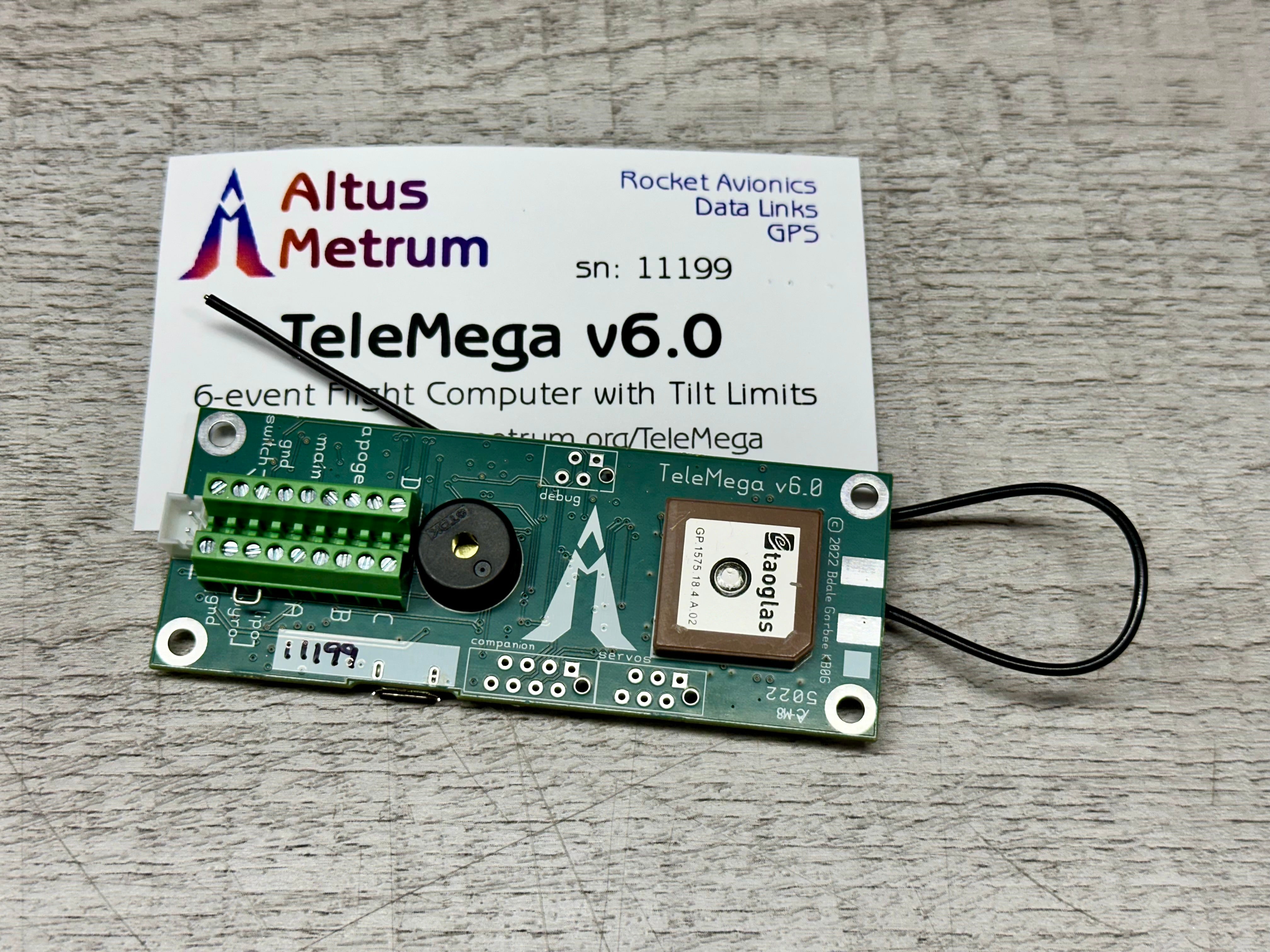 Altus Metrum TeleMega Altimeter with GPS – LOC Precision / Public ...