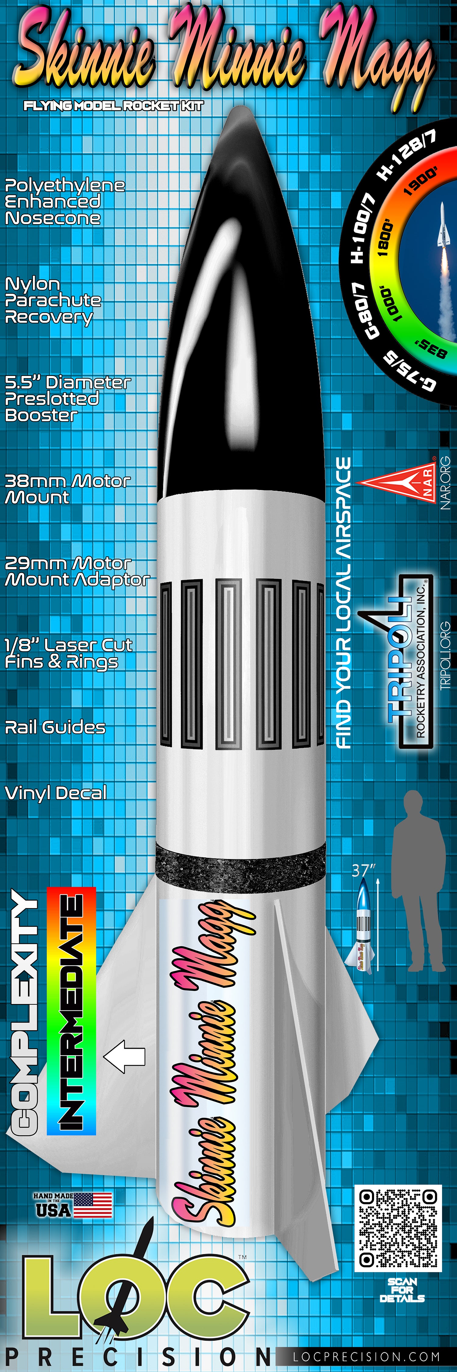 5.5" Skinnie Minnie Magg Rocket Kit – LOC Precision / Public Missiles Ltd.