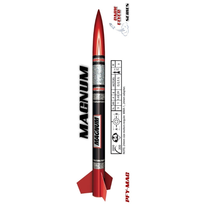 1.63-inch Magnum Rocket Kit | Park Flyer Model Rocket – LOC Precision ...