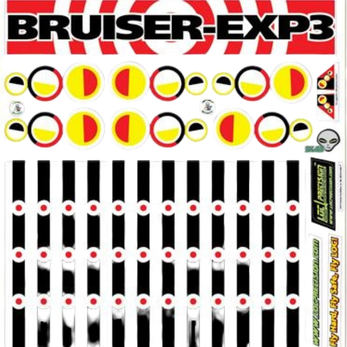 Decal Set Bruiser EXP3 – LOC Precision / Public Missiles Ltd.