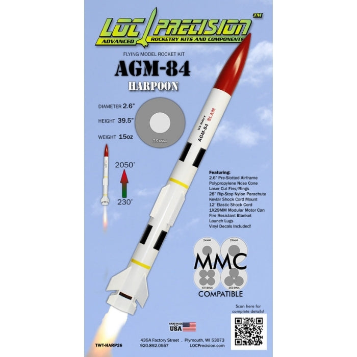 2.63 Harpoon Model Rocket | Flying Model Rocket Kit – LOC Precision ...